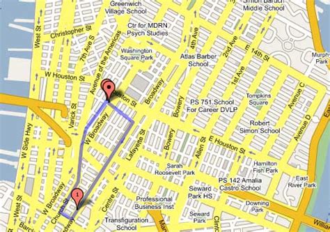 Map Of The Day Gmaps Pedometer Gothamist