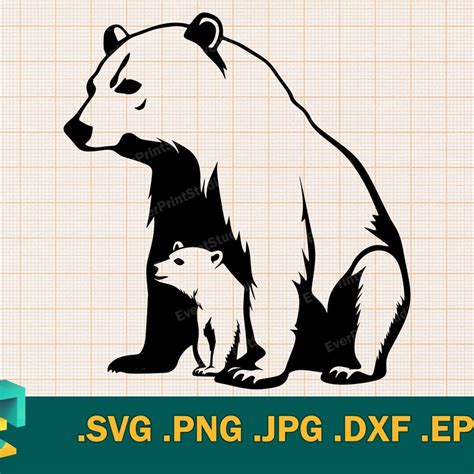Bear Cub Svg Etsy
