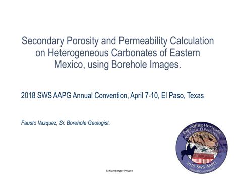 [ppt] Secondary Porosity And Permeability Calculation On Heterogeneous Powerpoint Presentation