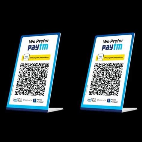 Acrylic 7x5 Inch Qr Code Display Stand For Advertisement At ₹ 240