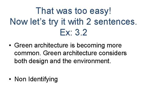 Intro To Identifying And Non Identifying Adjective Clauses