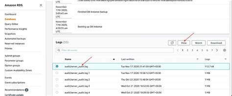 Configuring An Audit Log To Capture Database Activities For Amazon RDS For MySQL And Amazon