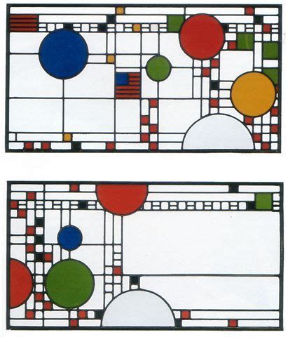 Frank Lloyd Wright Stained Glass Circles