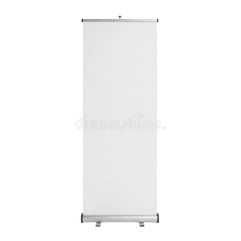 Freestanding Retractable Banner Stand With Blank White Display Panel