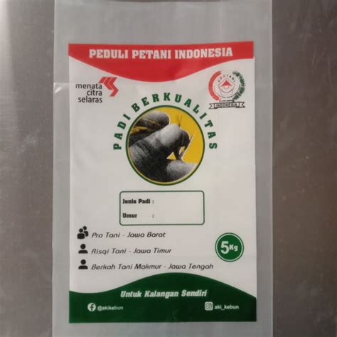 Jual Plastik Gabah Padi 5kg 50pcs Shopee Indonesia