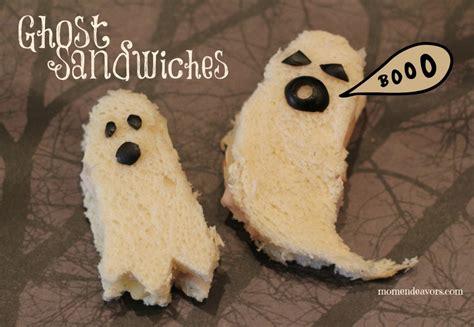 Halloween Lunch With Ghost Sandwiches Mom Endeavors