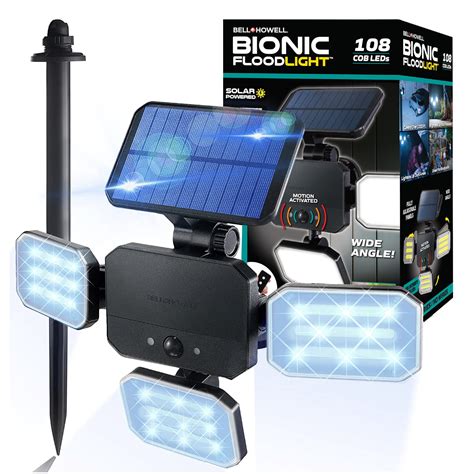 Bell And Howell Bionic Floodlight Solar Led Motion Sensor Outdoor 270