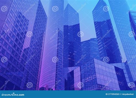 Business Office Buildings Background Modern Architecture Stock Image