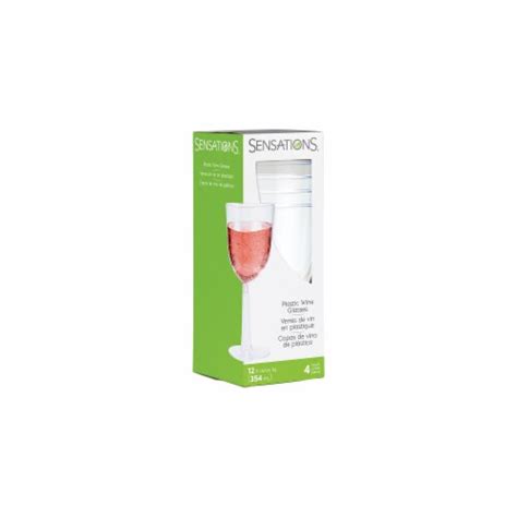 Clear Plastic Wine Glasses 12 Oz Pack Of 18 18 Pack Kroger