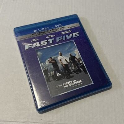 New Fast Five Blu Ray Dvd 2011 2 Disc Set Extended Edition 2 Versions