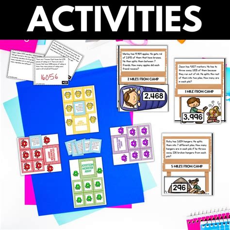 4h Grade Multistep Word Problems Worksheets Math Unit