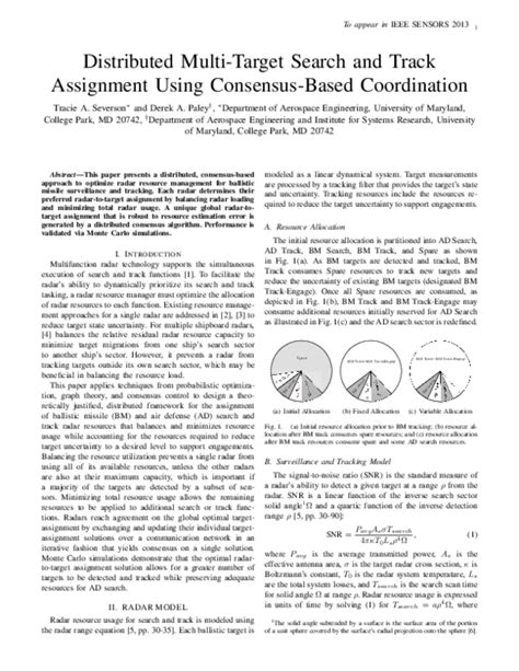 Pdf Distributed Multitarget Search And Track Assignment With
