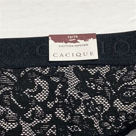 Lane Bryant Intimates And Sleepwear 2628 Black Lace Print Cotton