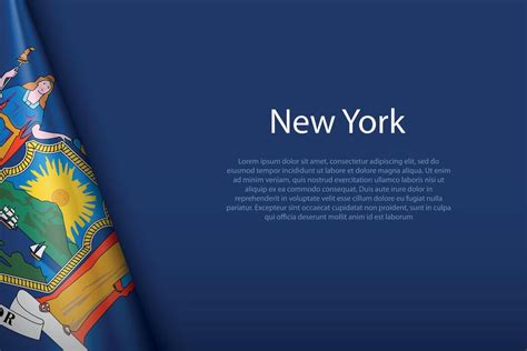 New York State Flag Vector Art Icons And Graphics For Free Download