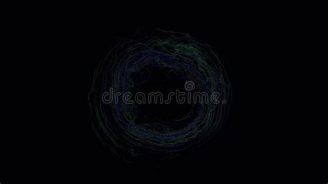 A Luminous Circle Moves In The Dark Against A Black Sky Stock Video Video Of Motion Light