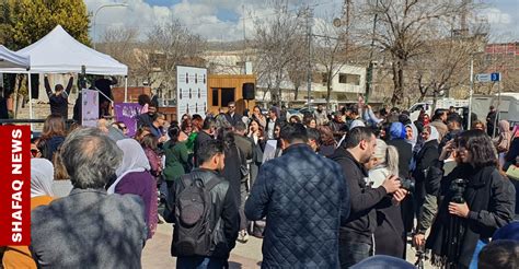 ژنەیل لە سلێمانی دەنگیان بەرزەو کەن رووژ جیهانی ژنان سەکوویگە ئەرا خەبات و ئاڵشتکاری وینە