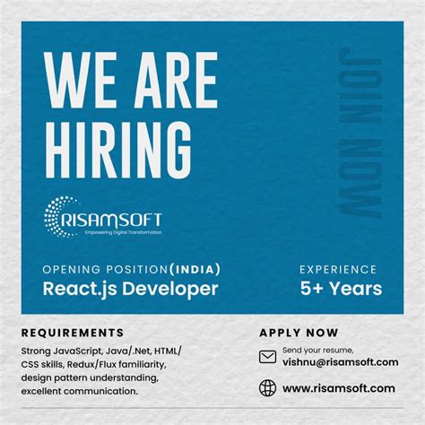 Risamsoft Inc On Linkedin Reactjs Java Dotnet Webdevelopment Frontenddeveloper Techjobs