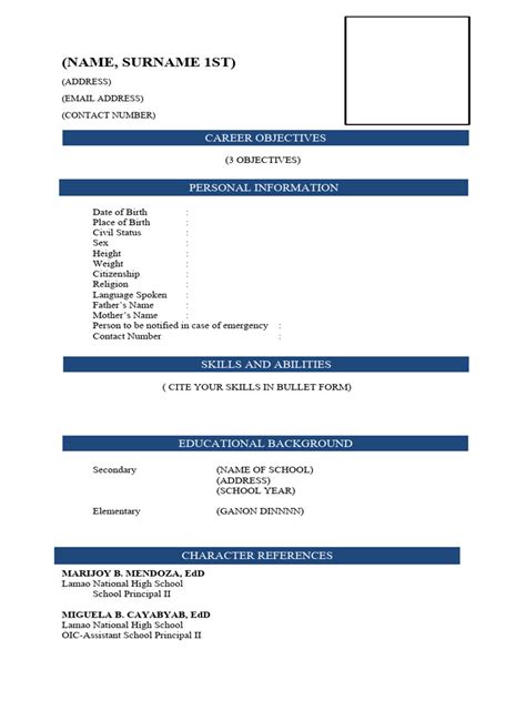 Format Of Resume Pdf Human Communication Behavior Modification
