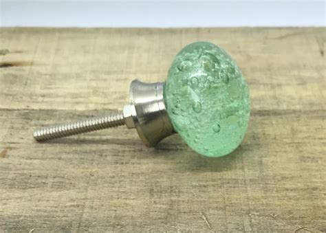Bubble Glass Dresser Knob Drawer Pull Cabinet Knobs Furniture Hardware Door Handles Green