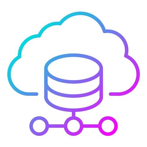 Premium Vector Cloud Database Vector Illustration Style