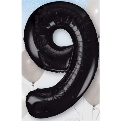 Unique Black Number Balloons Go International Uk