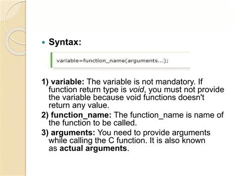 functions in c language pptx