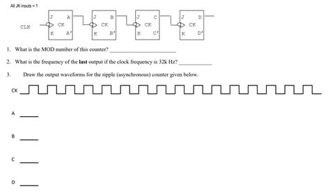 Solved 1 What Is The Mod Number Of This Counter 2 What Is