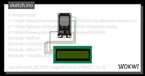 Esp32ntpclientlcdo Wokwi Esp32 Stm32 Arduino Simulator