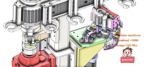Industrial 3d Model Electric Motor Assembly Rotary Hanging Conveyor