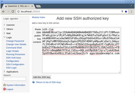 list existing keys