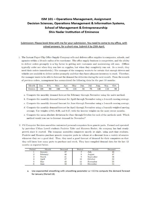 Om Assignment Pdf Applied Mathematics
