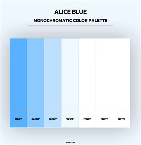 Alice Blue Color Palettes