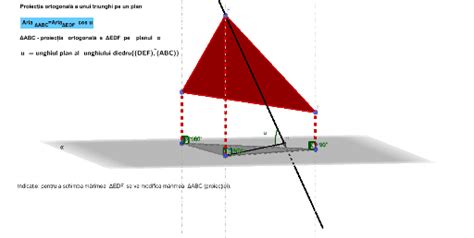 Proiectia Ortogonală A Triunghi Pe Un Plan Geogebra