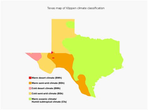 Texas Map Of Köppen Climate Classification Climate Types In Texas Hd