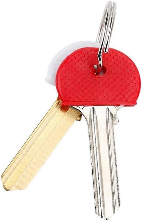Key Caps 24 Pieces Colourful Key Identification Rings Key Caps For Key