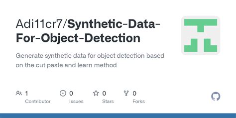 Github Adi11cr7 Synthetic Data For Object Detection Generate Synthetic Data For Object