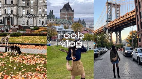 Vlog 🇨🇦🇺🇸 캐나다뉴욕 가을여행 브이로그1️⃣ •🍁도깨비촬영지 투어 •인생피자🍕in Nyc •할로윈🎃 •올드퀘벡 맛집