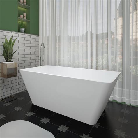 Kdk Home 55 X 27 5 Freestanding Soaking Acrylic Bathtub Modern