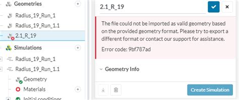 Imported Model Can Not Be Vizualized Not Valid Geometry Project