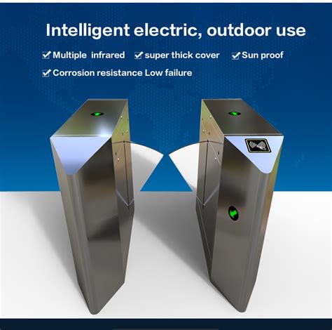 Turnstile Gate Access Control Flap Barrier With Rfid Card Reader Flap04 China Flap Gate