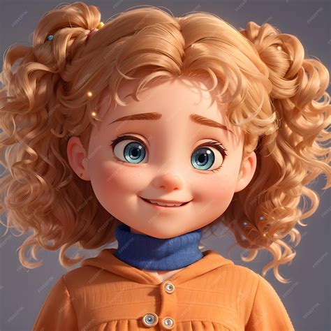 Premium Ai Image 3d Cute Character Smiling