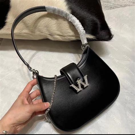 Alexander Wang W Legacy Black Small Hobo Shoulder Bag With Box
