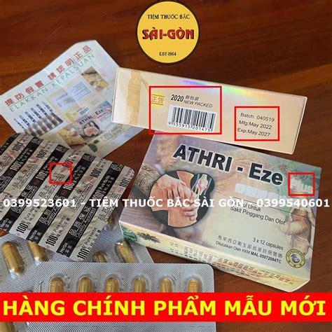 Athri Eze Plus Thư Gân Hoạt Lạc Phong Thấp Hoàn Hộp 36 Viên Mẫu Mới