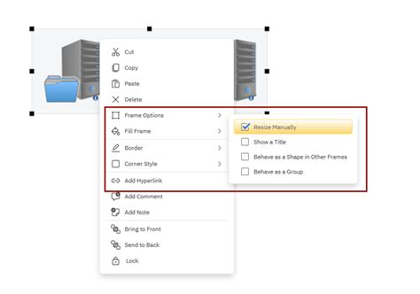Creating A Frame Around Objects SmartDraw Knowledge Base