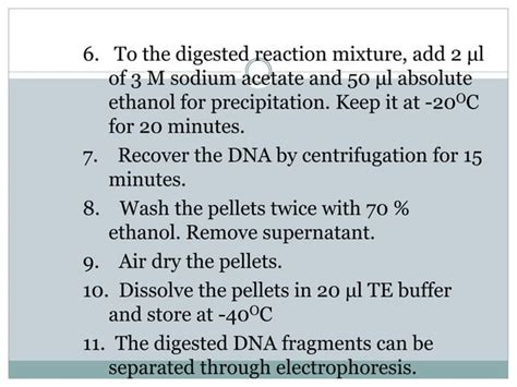 Restriction Enzyme Digestion Pptx Genetics Science