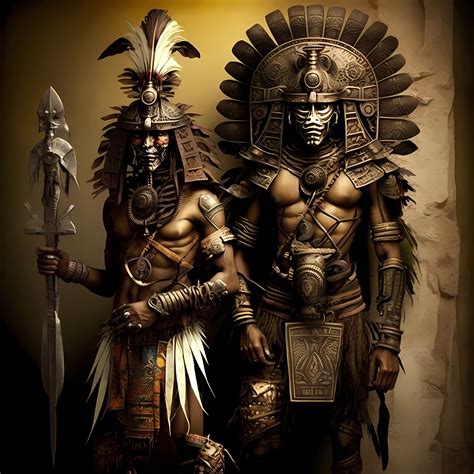 Aztec Warrior Wallpaper Background
