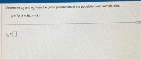 solved and ox μ 72 o 36 n 81 determine px from the given