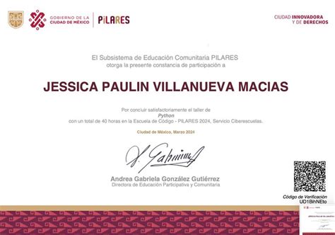 jessica paulin on linkedin alongside my python certification i m