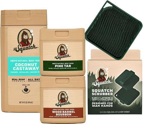 Dr Squatch New Natural Body Wash And Deodorant For Men