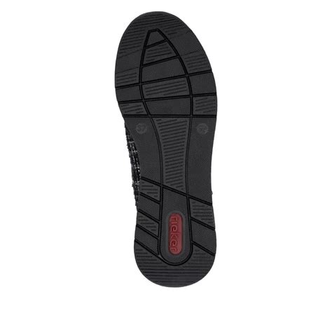 Rieker Sneakers Til Dame I Sort Udtagelig Sål Damkjær Sko